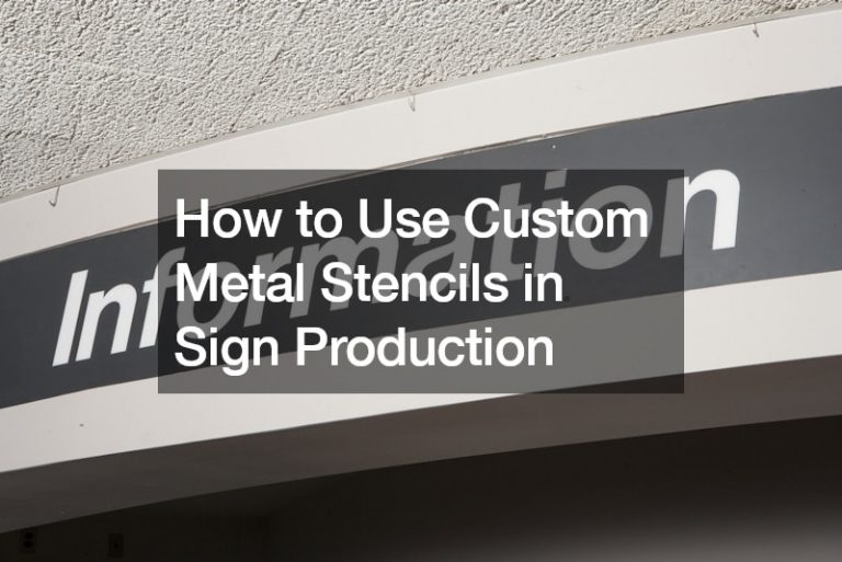 How to Use Custom Metal Stencils in Sign Production - Banded Mongoose